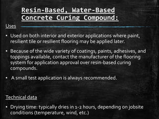 Self curing-concrete- | PPTX