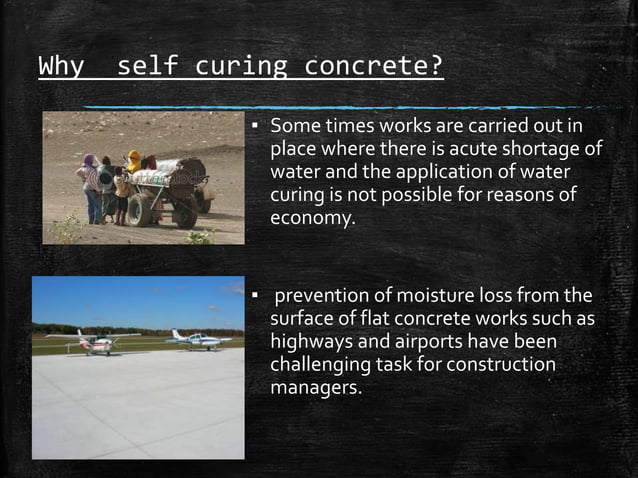 Self curing-concrete- | PPTX | Chemistry | Science