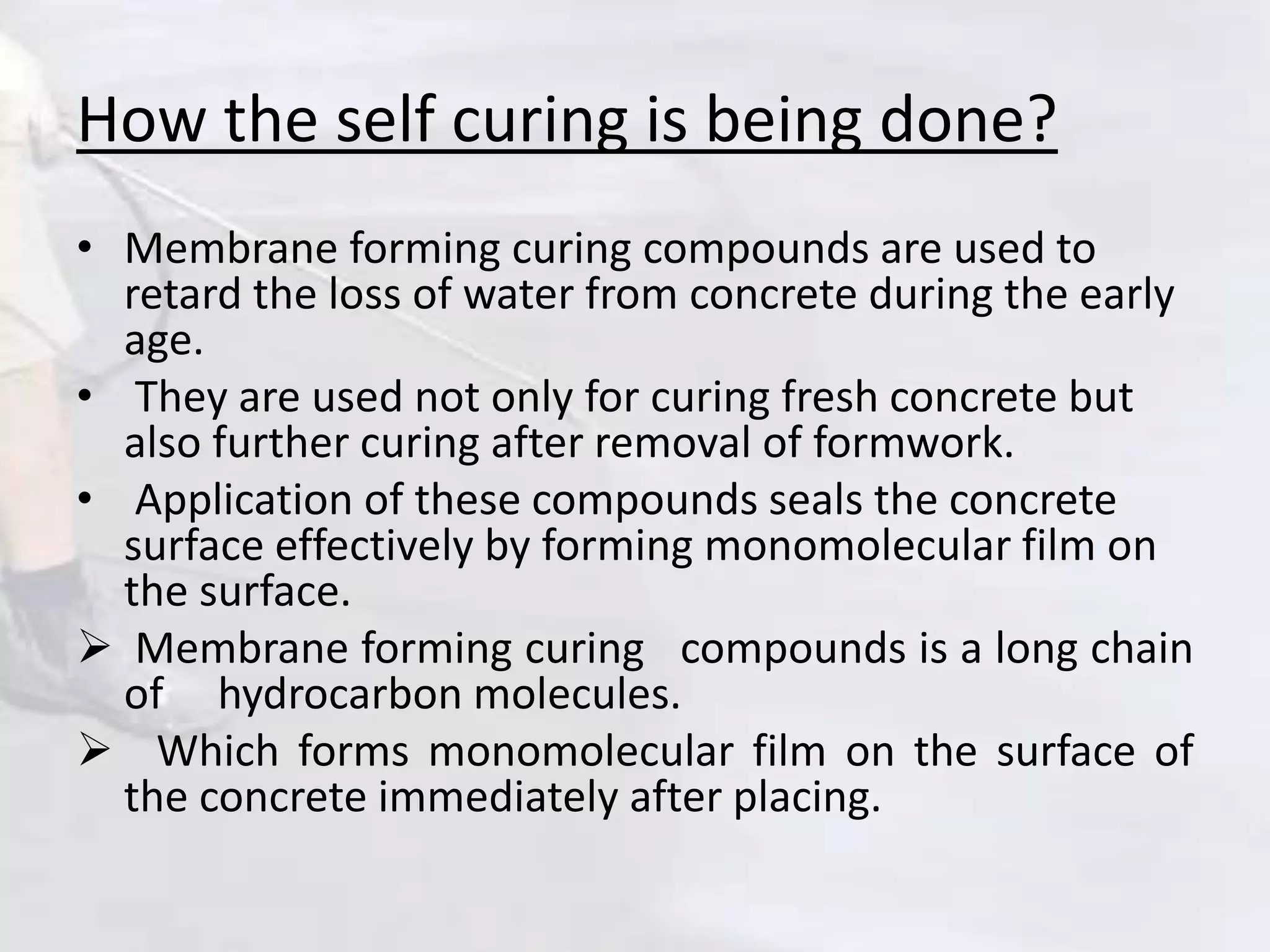 Self curing-concrete-civil | PPTX