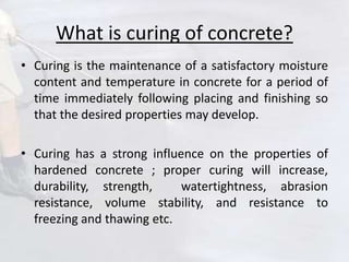 Self curing-concrete-civil | PPTX
