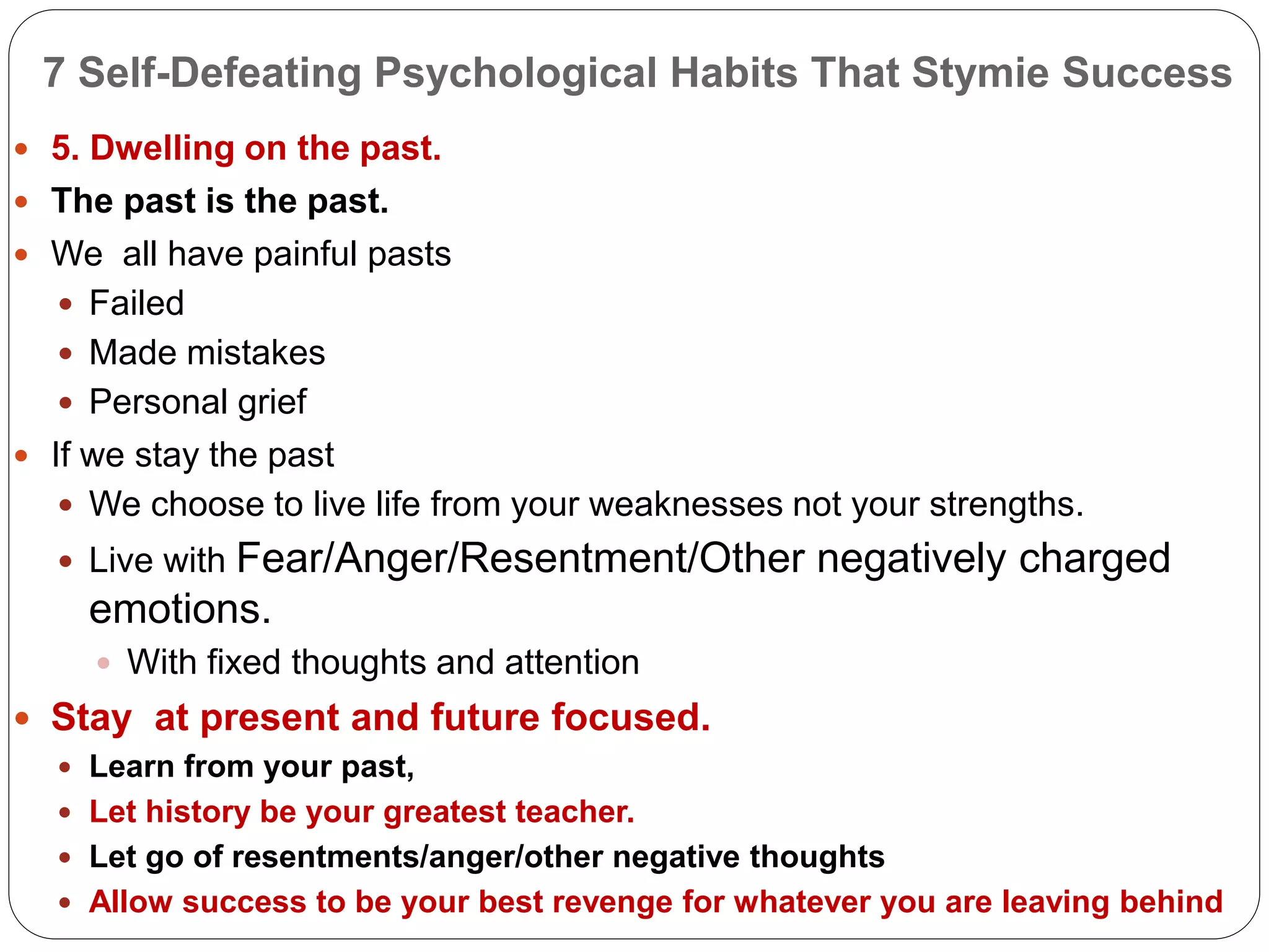 Self-Defeating Psychological Habits that Styiem Success.pptx