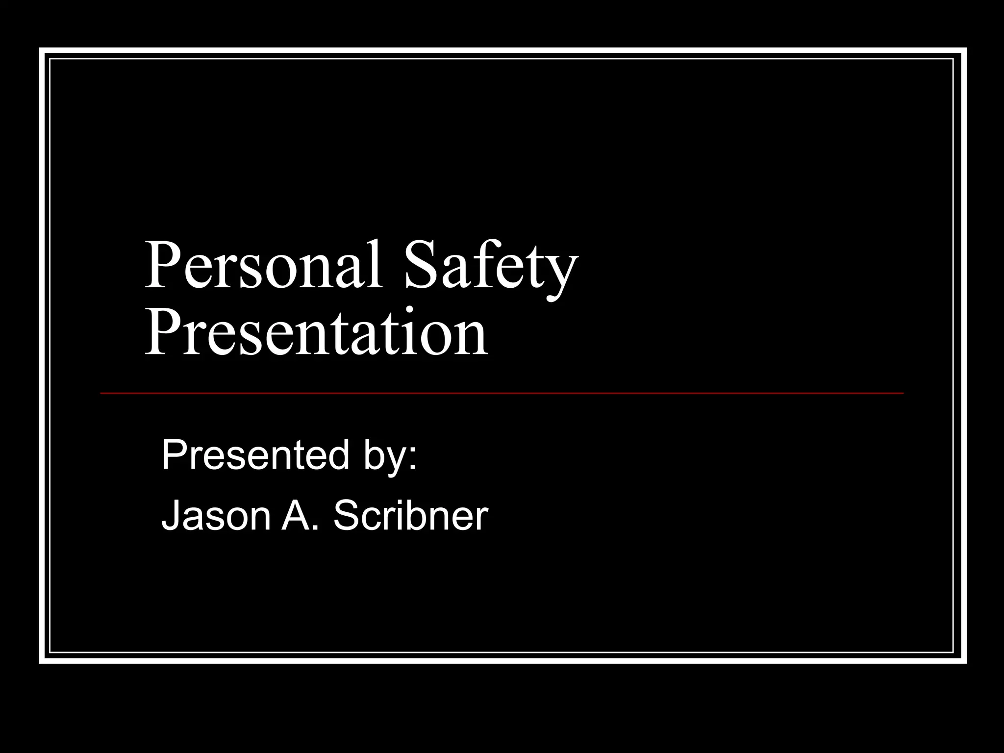 Self Defense Powerpoint Presentation | PPT