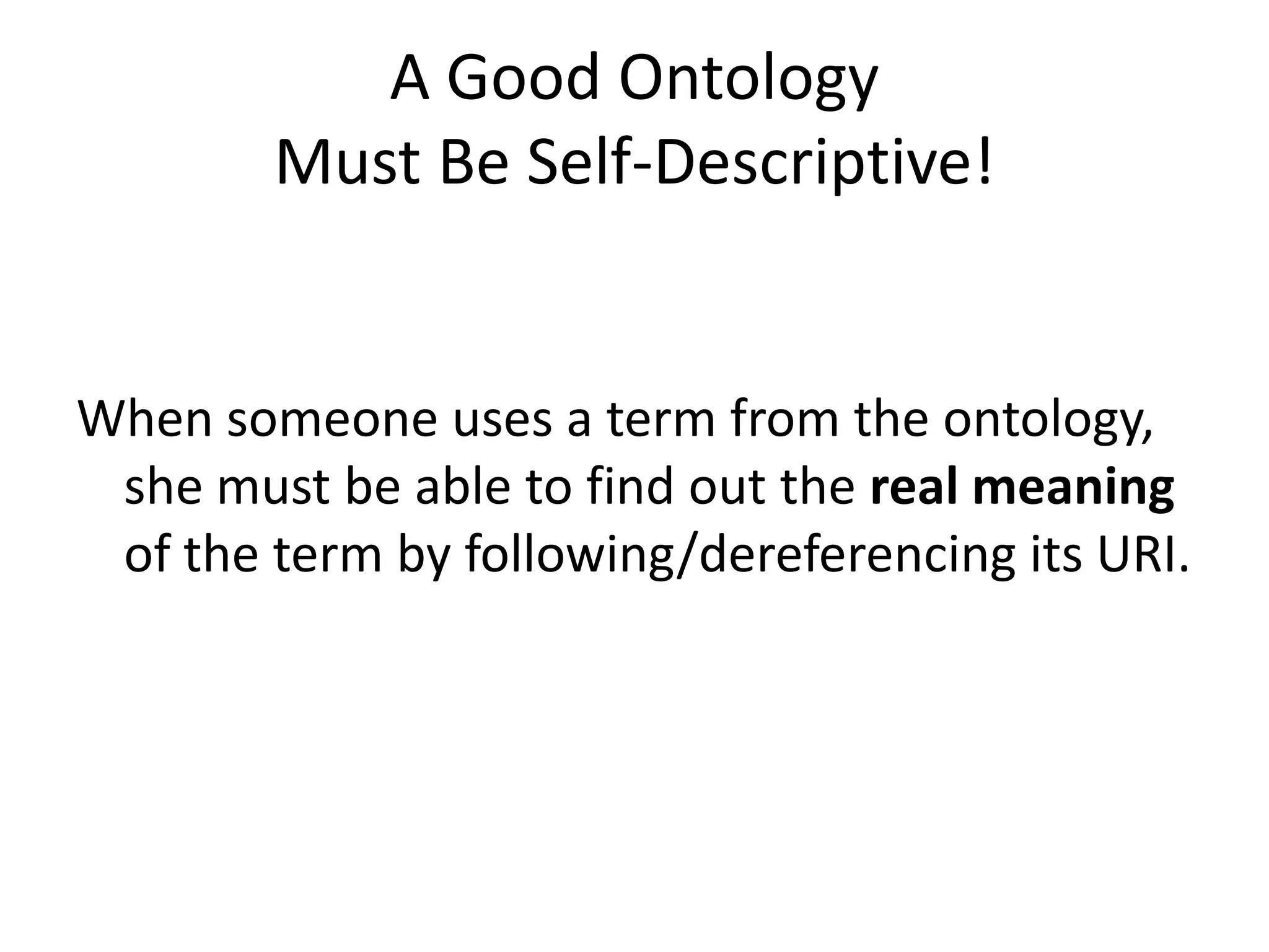 Self descriptiveness of RDF data | PPT | Free Download