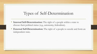 self-determination.public international law | PPTX