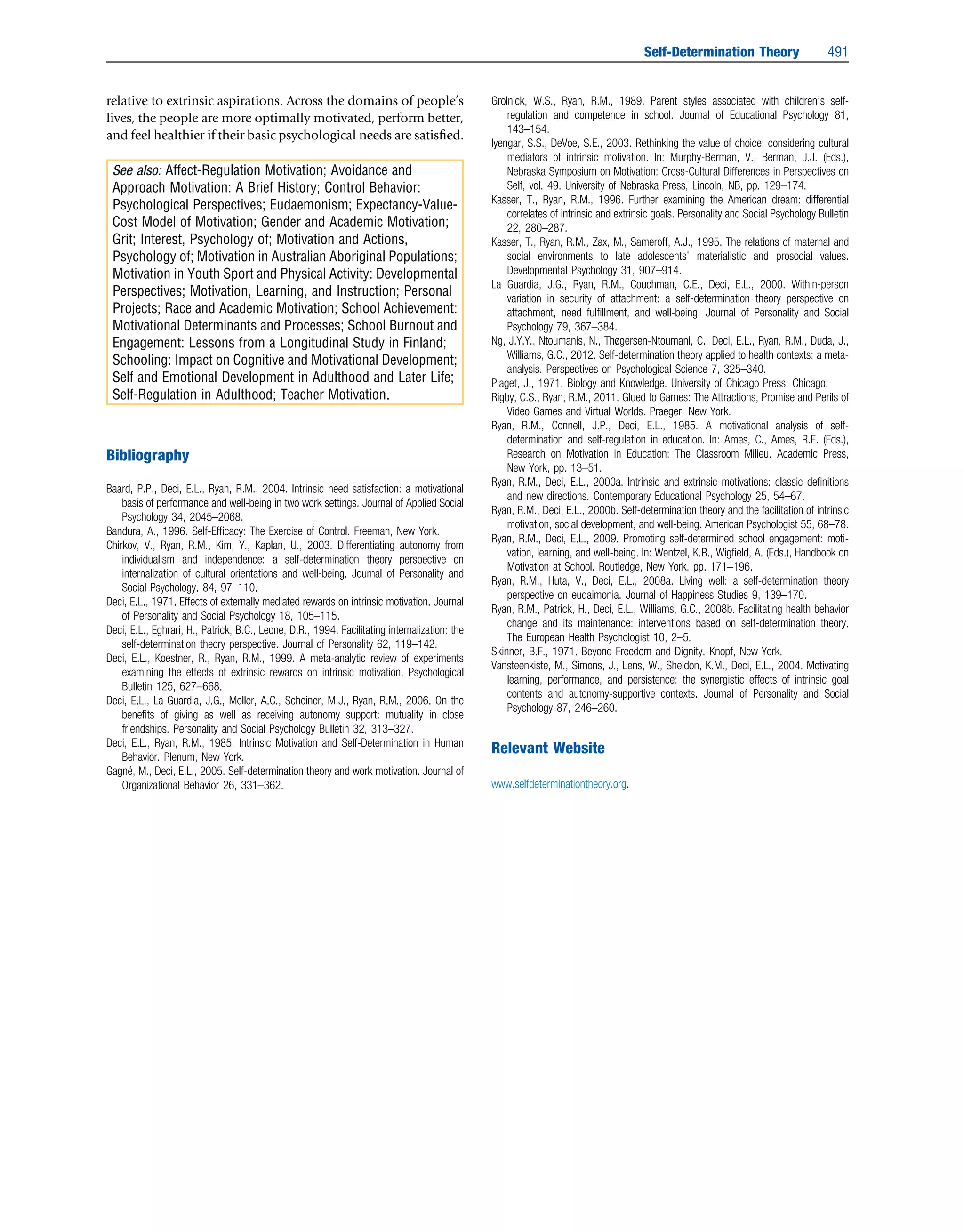 Self determination-theory | PDF