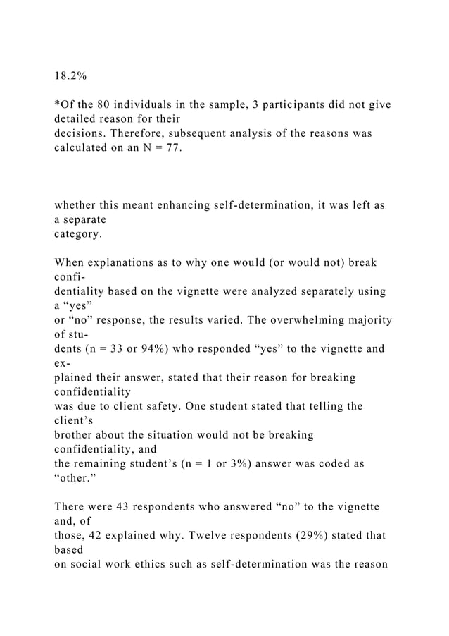 Self-Determination and ConfidentialityThe Ambiguous Nature .docx