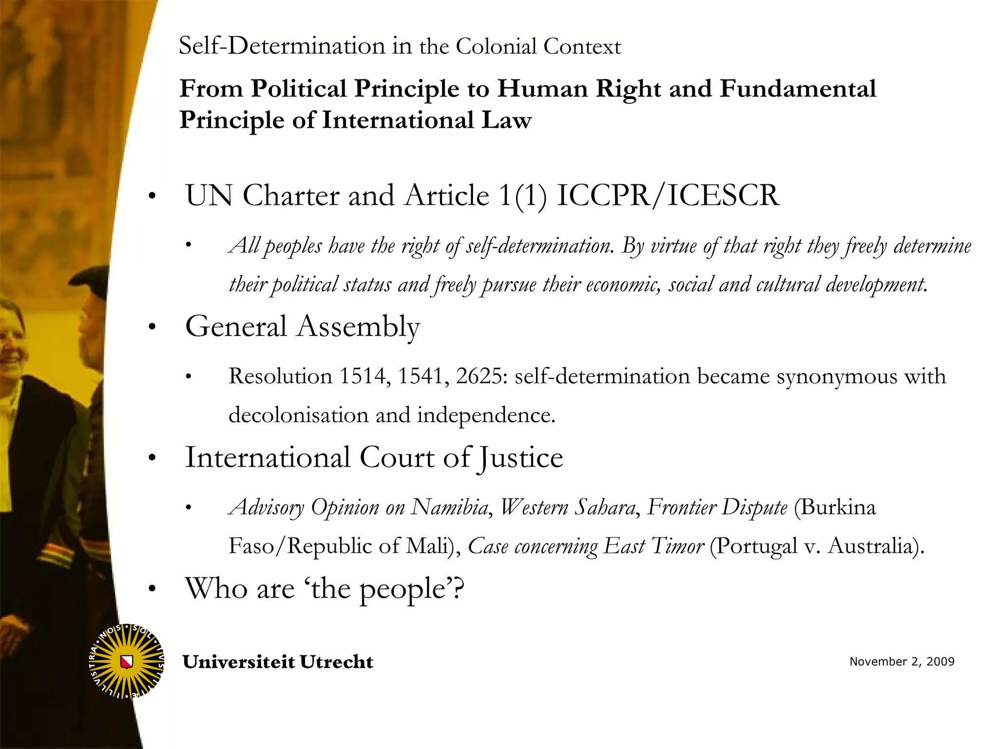 Self Determination as a Human Right | PPT