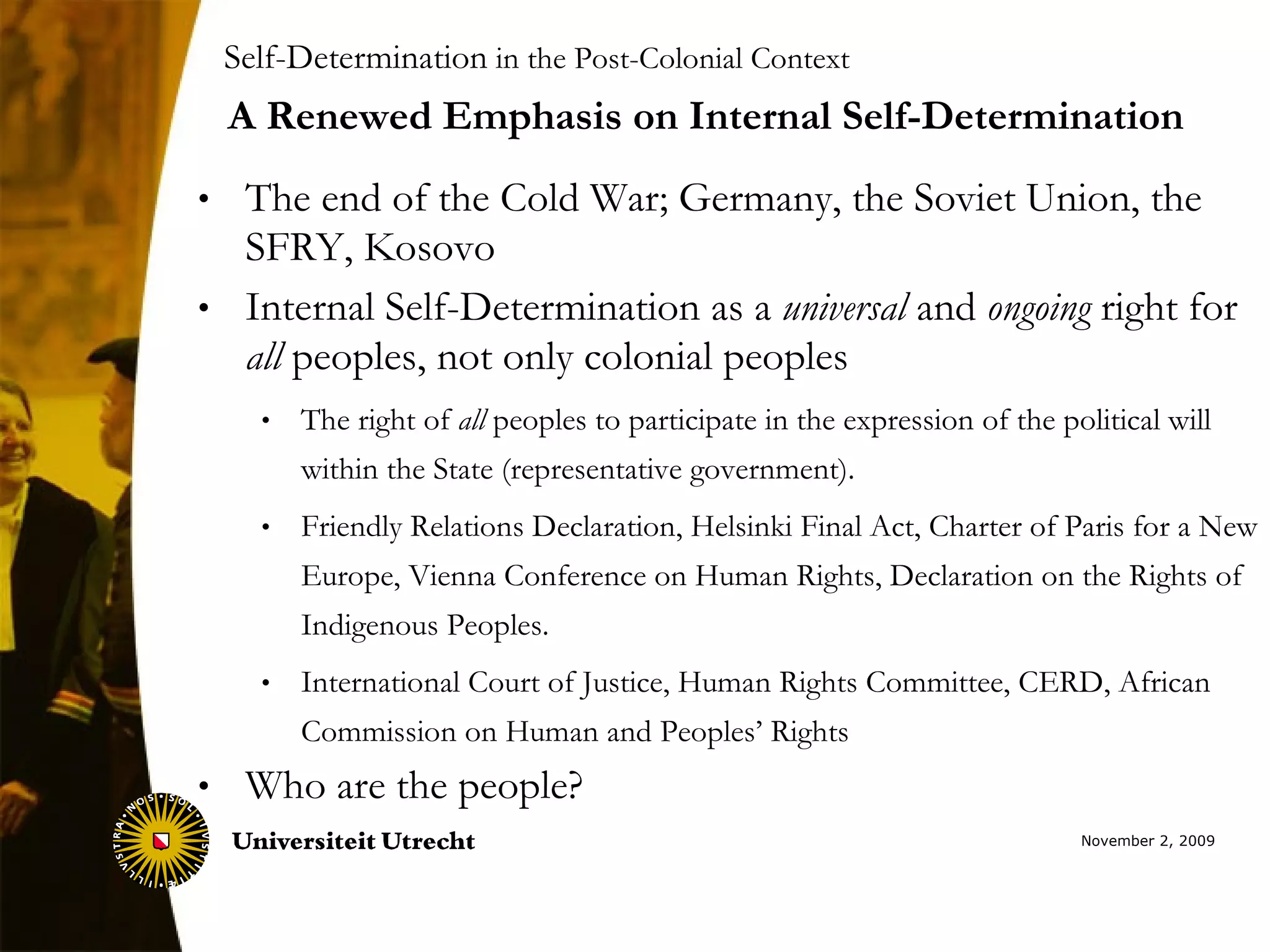 Self Determination as a Human Right | PPT