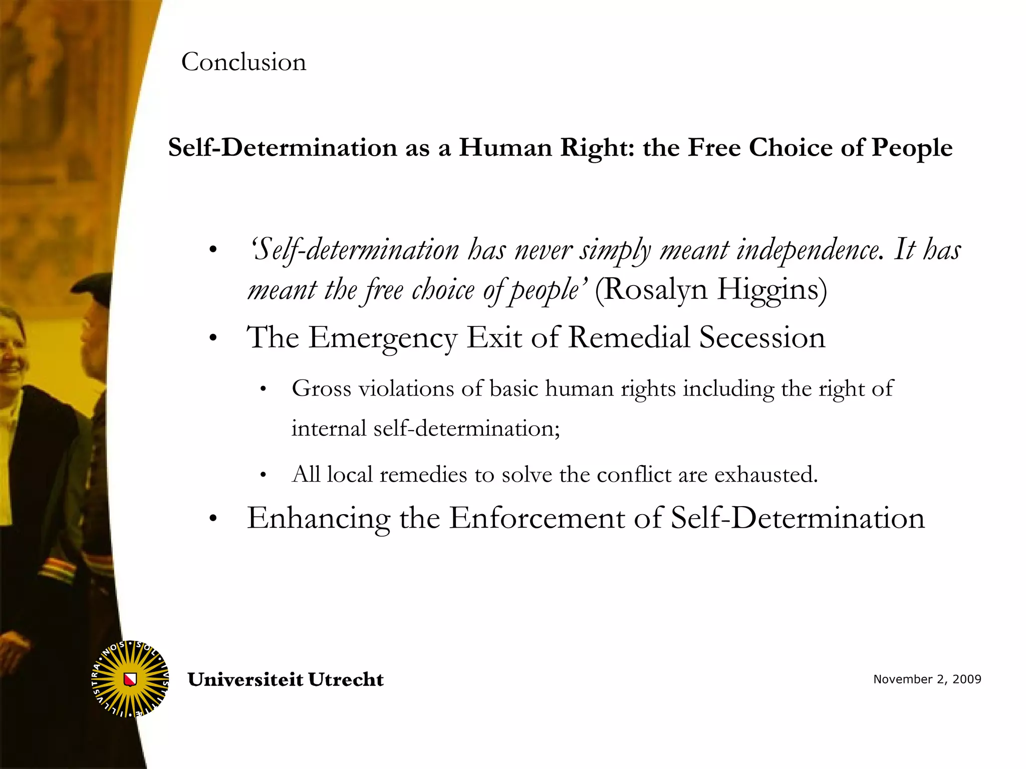 Self Determination as a Human Right | PPT