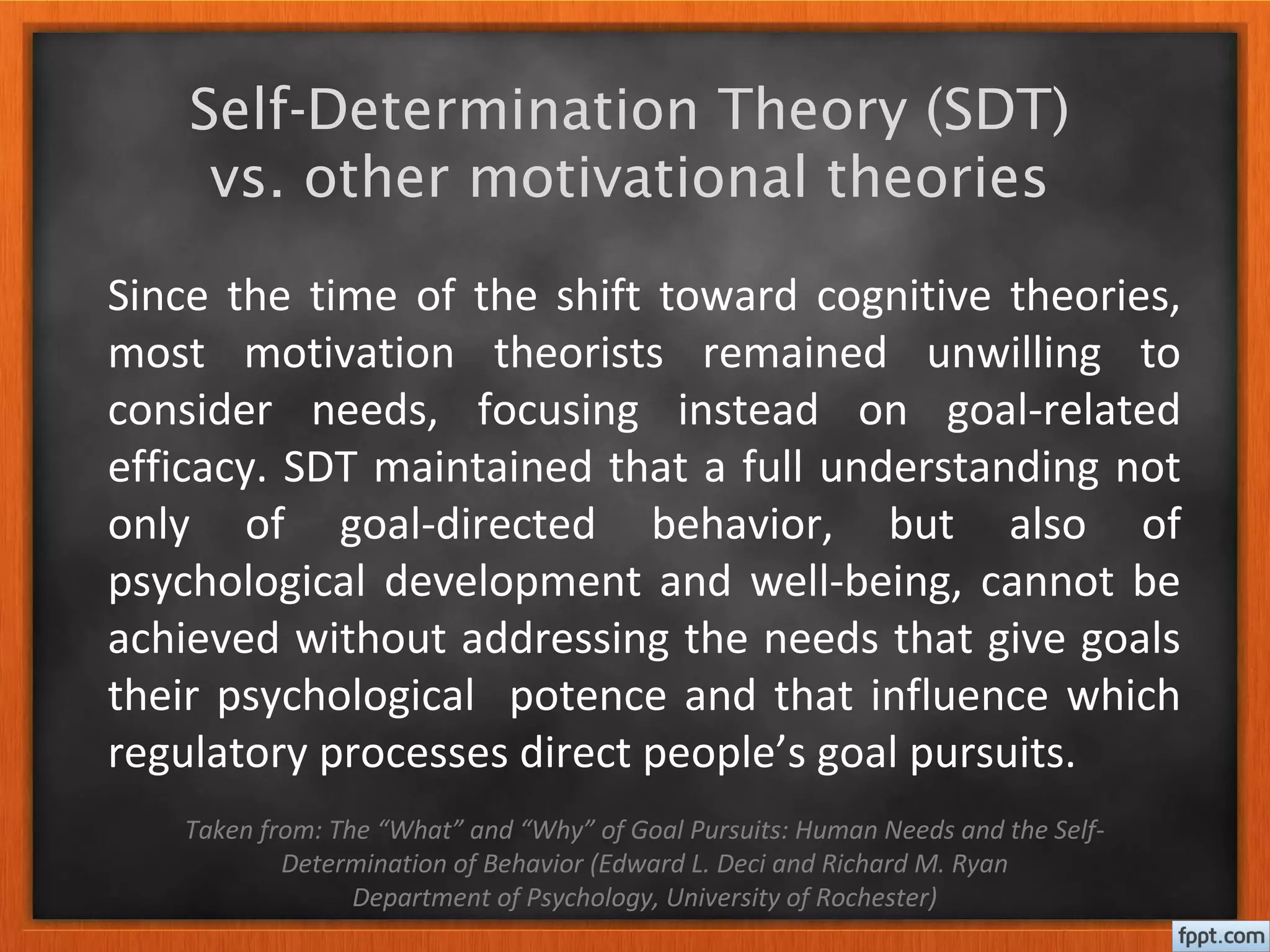 Self determination theory | PPT