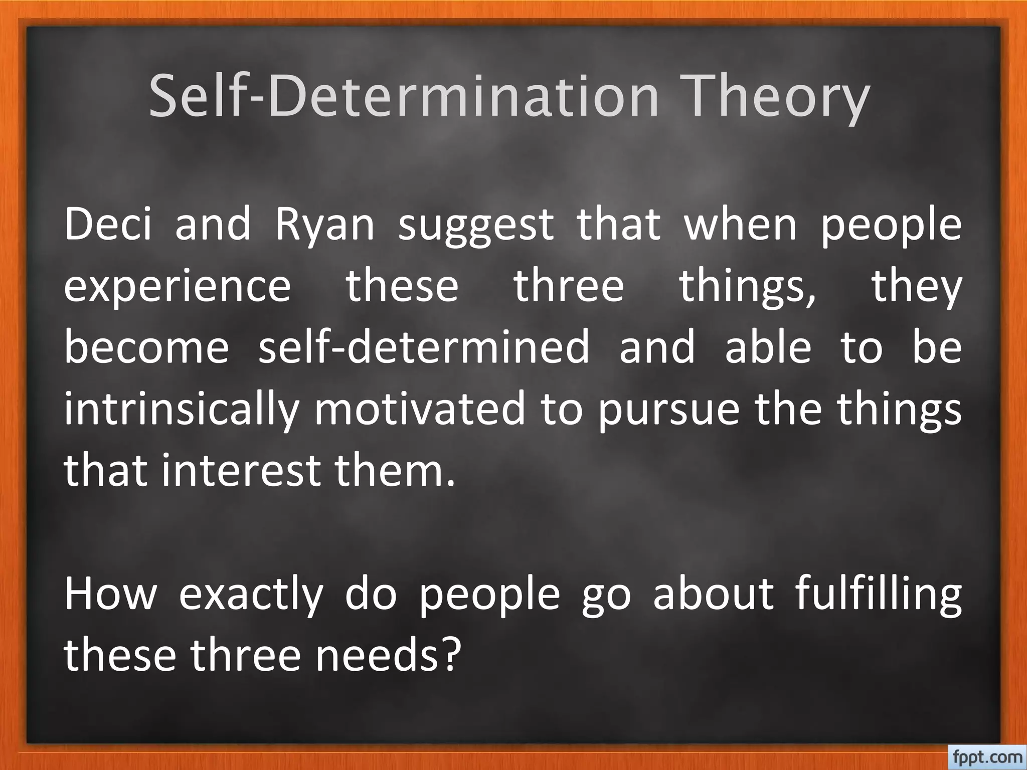 Self determination theory | PPT