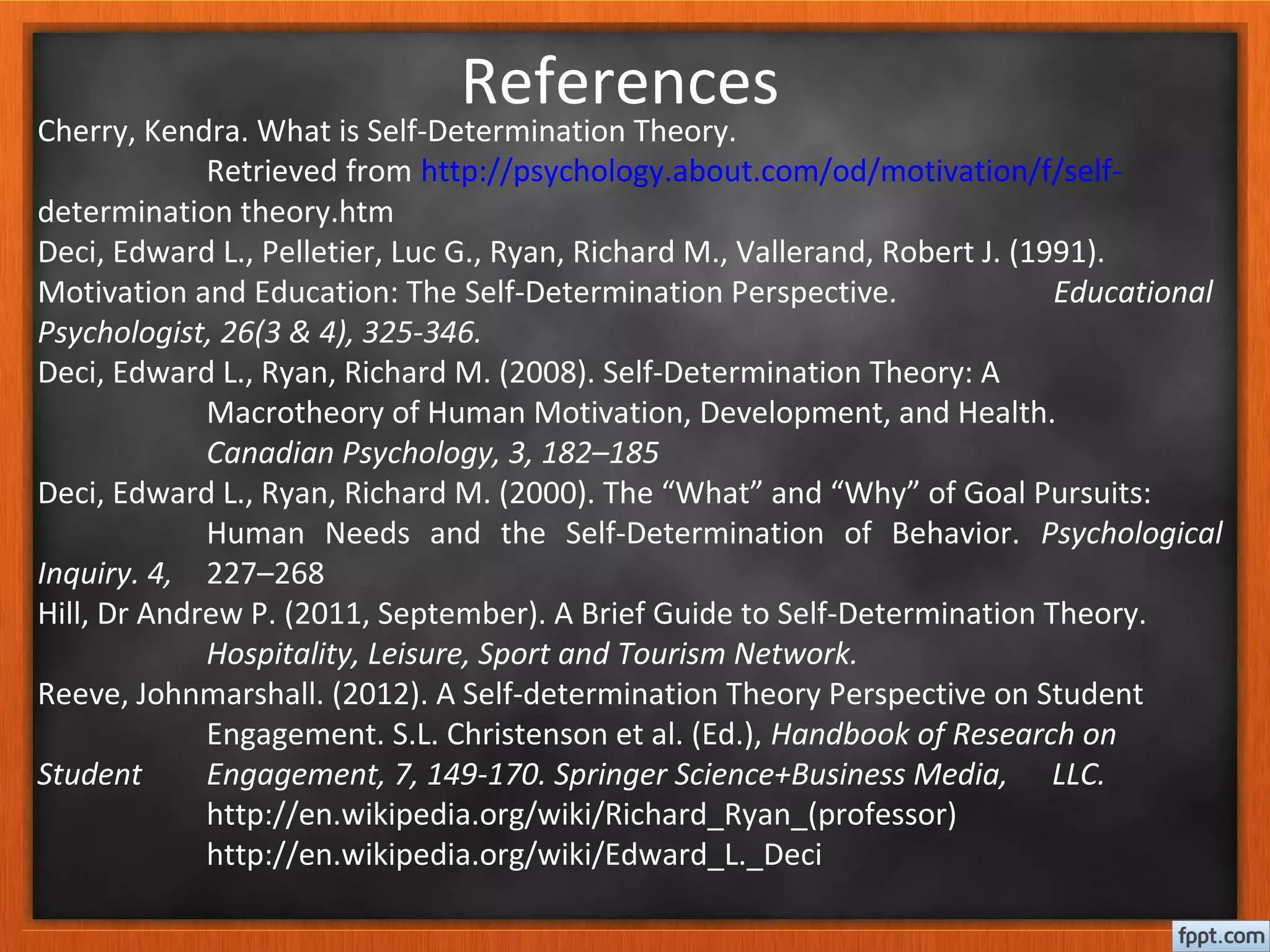 Self determination theory | PPT