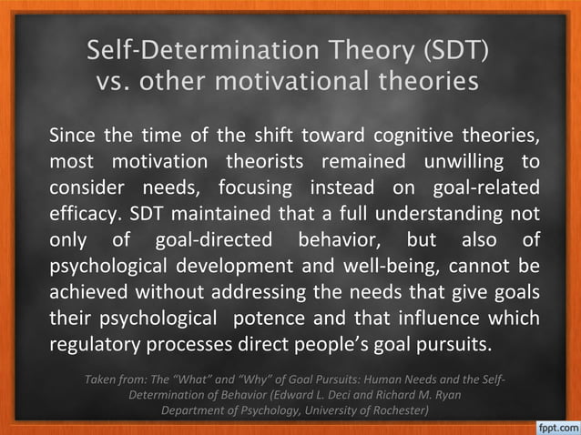 Self determination theory | PPT