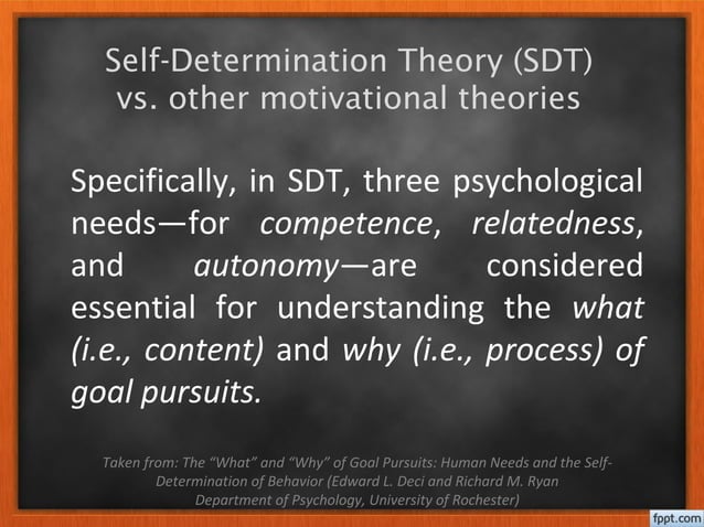 Self determination theory | PPT