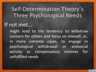 Self determination theory | PPT
