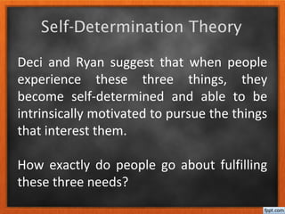 Self determination theory | PPT