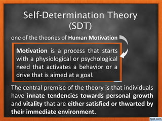 Self determination theory | PPT