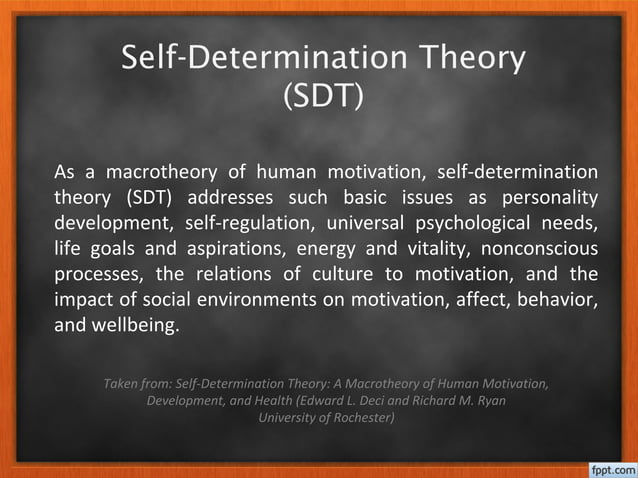 Self determination theory | PPT