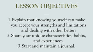 SELF-DEVELOPMENT FOR GRADE 11 STUDENT PPT | PPTX