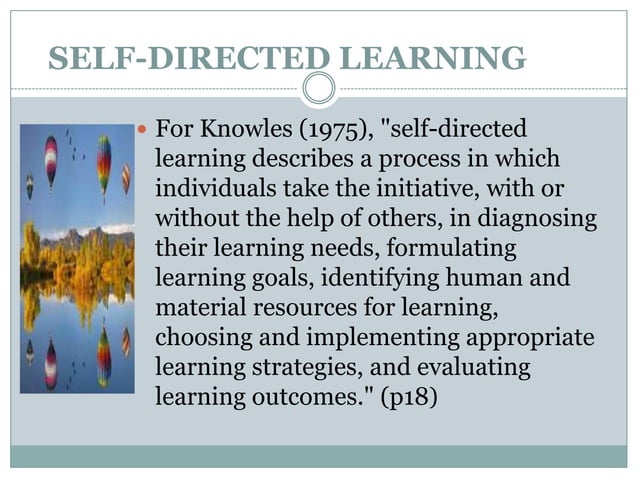 Self directed learning | PDF