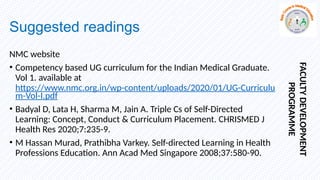 Self-Directed Learning session for BCME for | PPTX