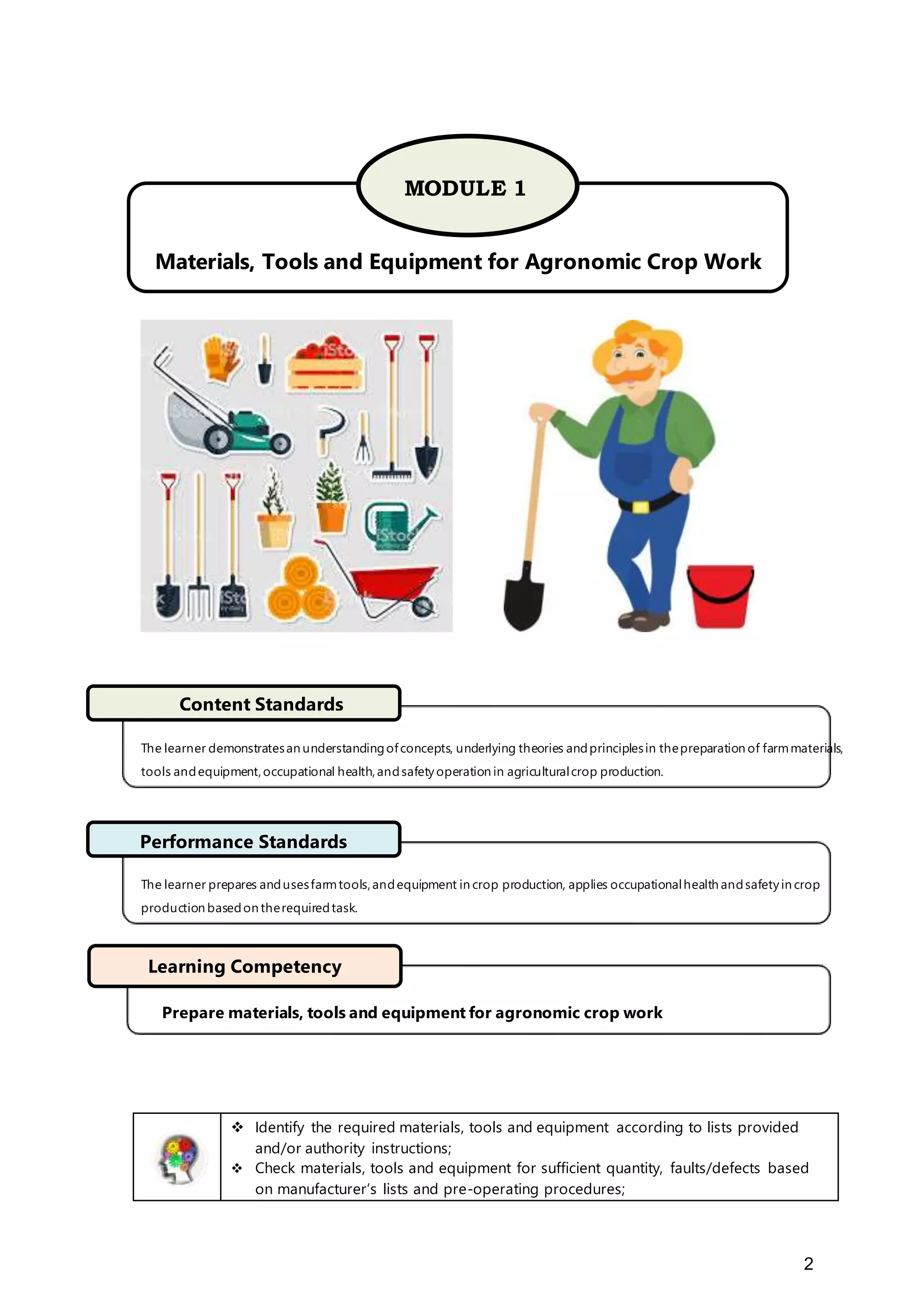 Self-Directed Learning Module in T.L.E. 10 (Agricultural Crops ...