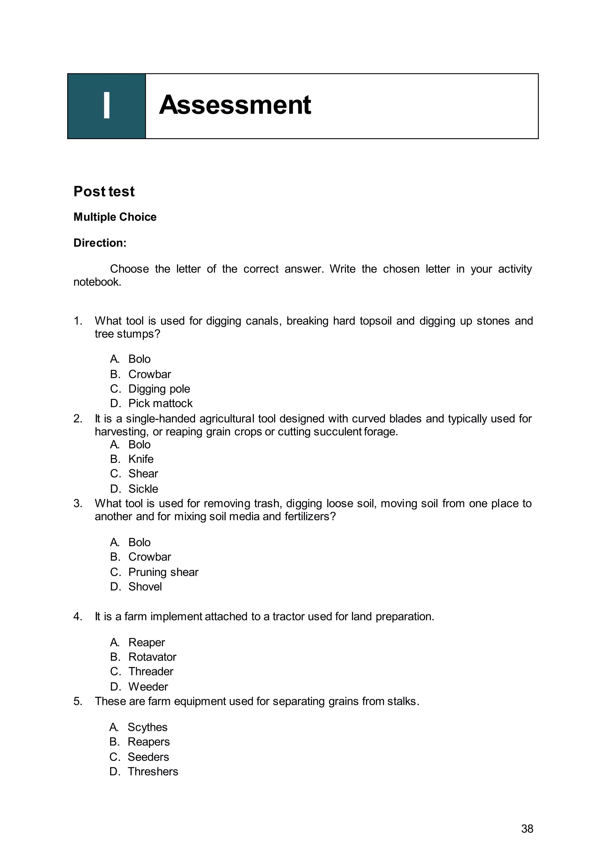 Self-Directed Learning Module in T.L.E. 10 (Agricultural Crops ...