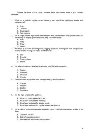Self-Directed Learning Module in T.L.E. 10 (Agricultural Crops ...