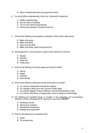 Self-Directed Learning Module in T.L.E. 10 (Agricultural Crops ...