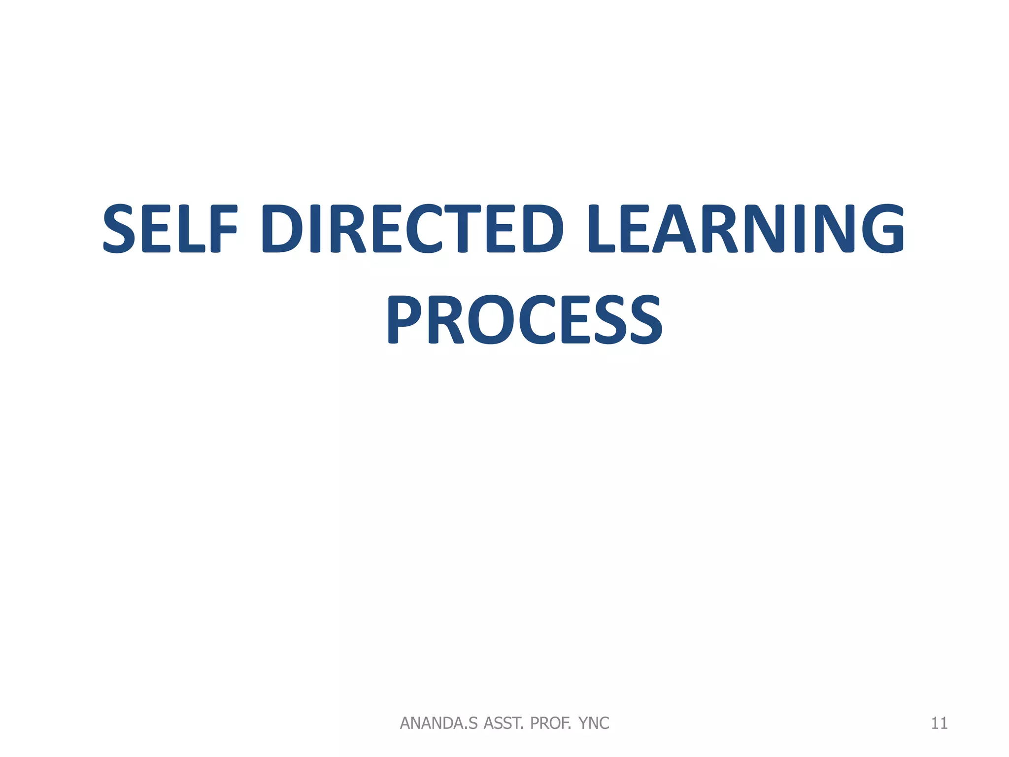 Self directed learning ppt -anand ync | PDF