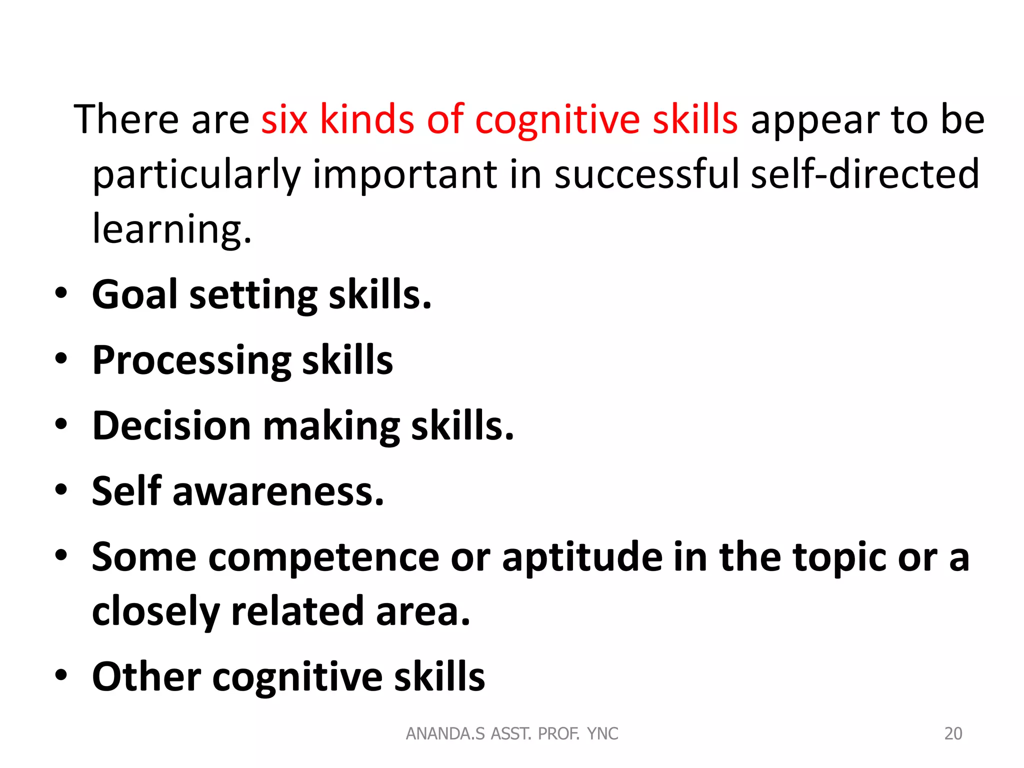 Self directed learning ppt -anand ync | PDF