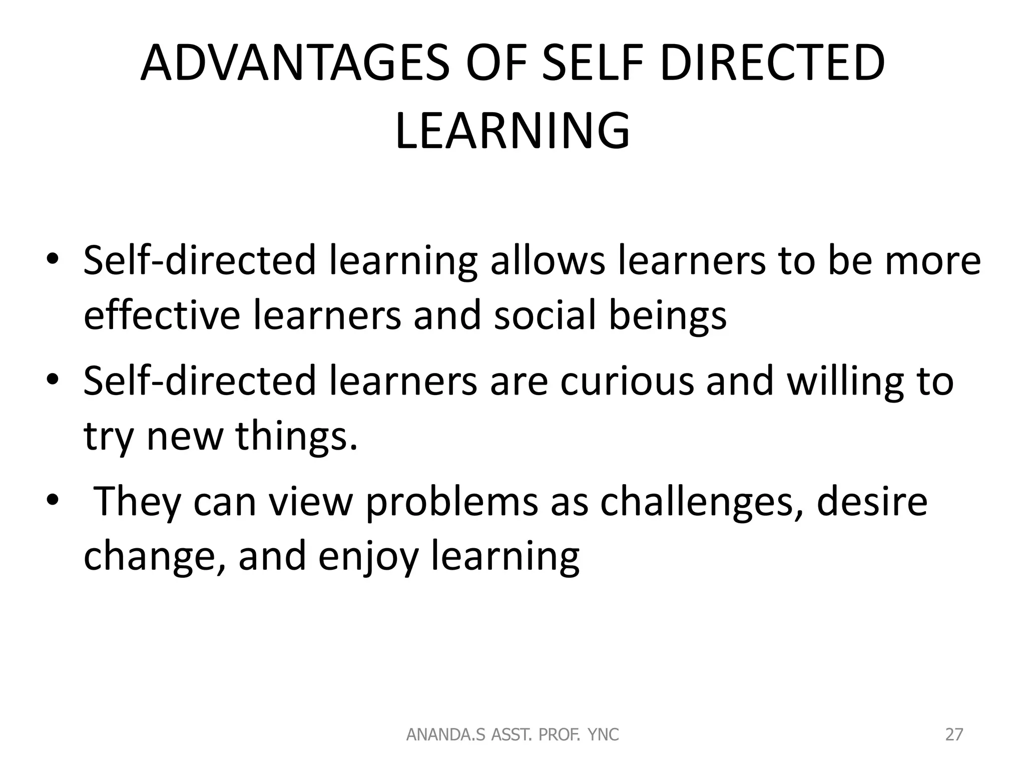 Self directed learning ppt -anand ync | PDF