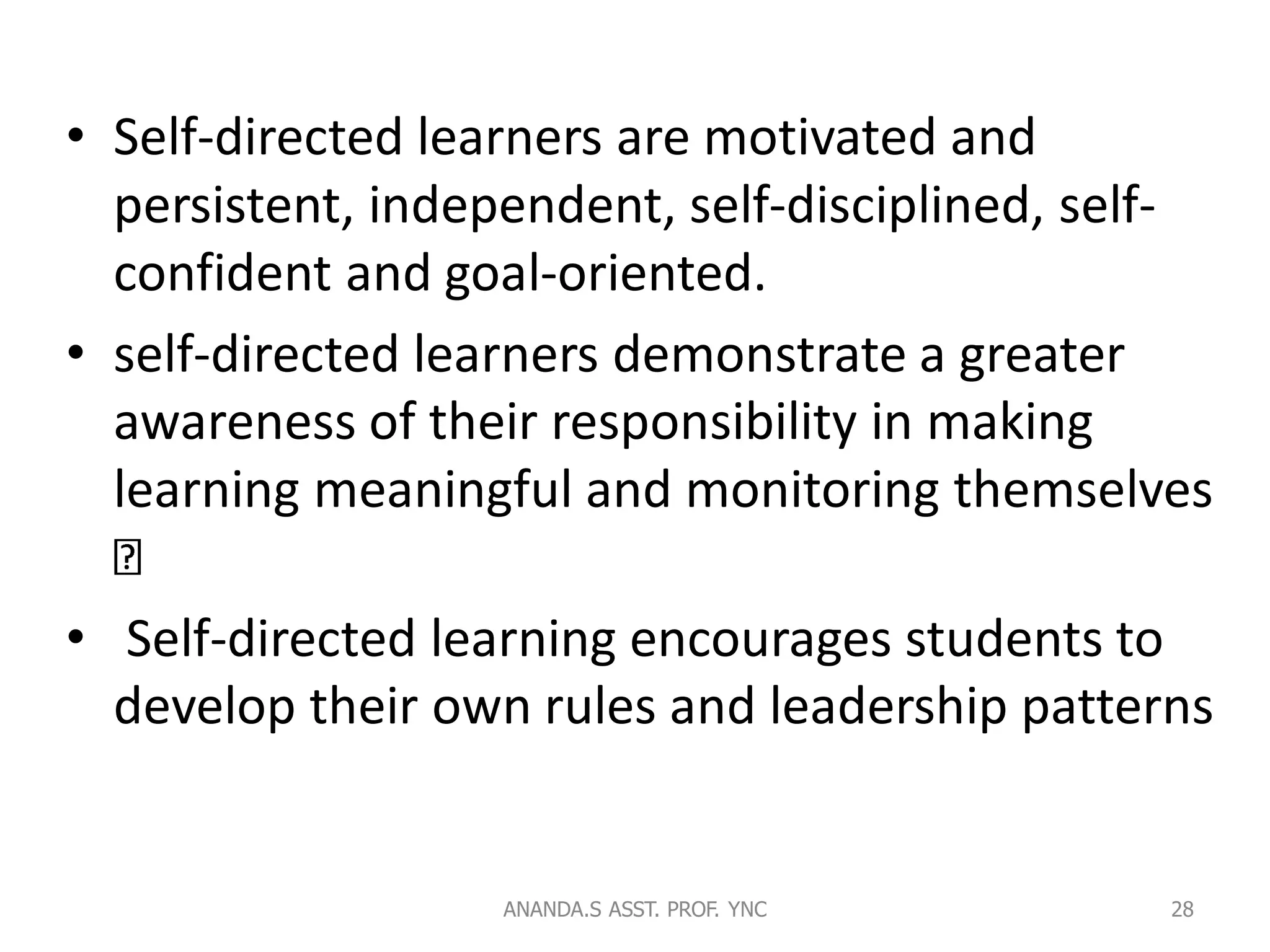 Self directed learning ppt -anand ync | PDF