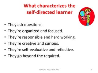 Self directed learning ppt -anand ync | PDF