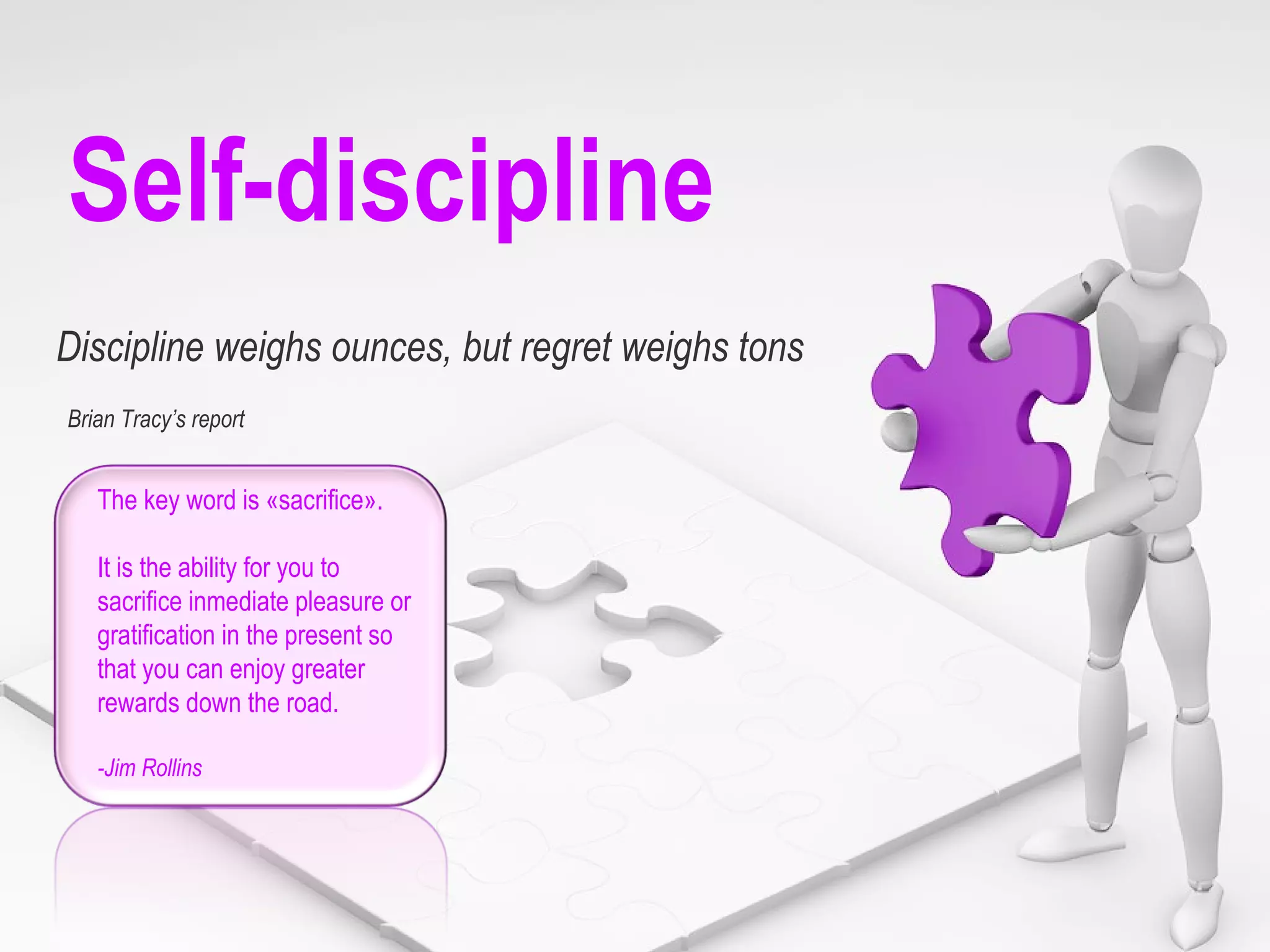 Self Discipline Brian Tracy Ppt