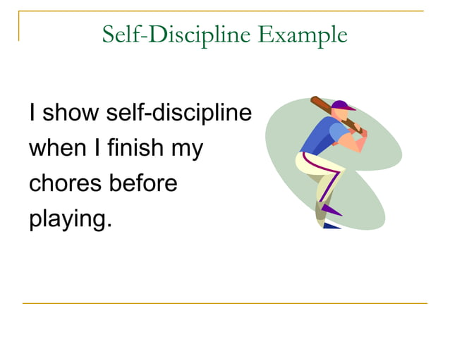 Powerpoint presentation on Self Discipline | PPT