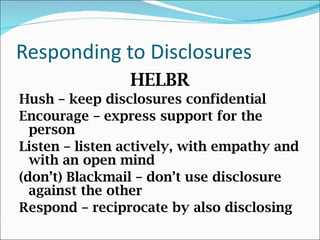 Self disclosure | PPT