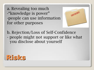 Self disclosure | PPT