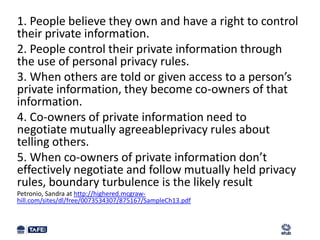 Self disclosure risks and benefits on social networks | PPTX
