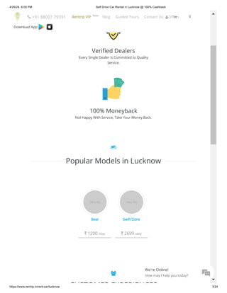 Self-Drive Car Rentals in Lucknow Gomti Nagar.pdf