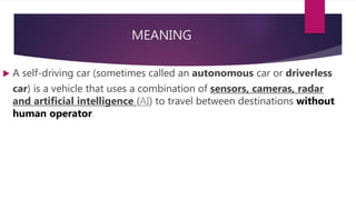 Self driving car | PPTX