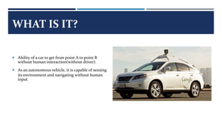 Self driving car | PPTX