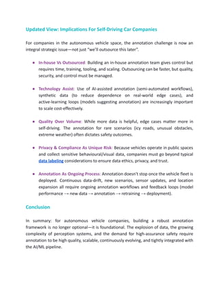 Self-Driving Cars - Powered With Data Annotation | PDF