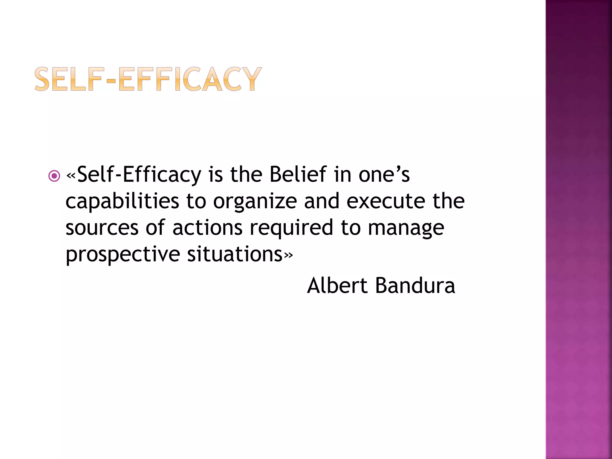 Self Efficacy and Sport Confidence | PPTX