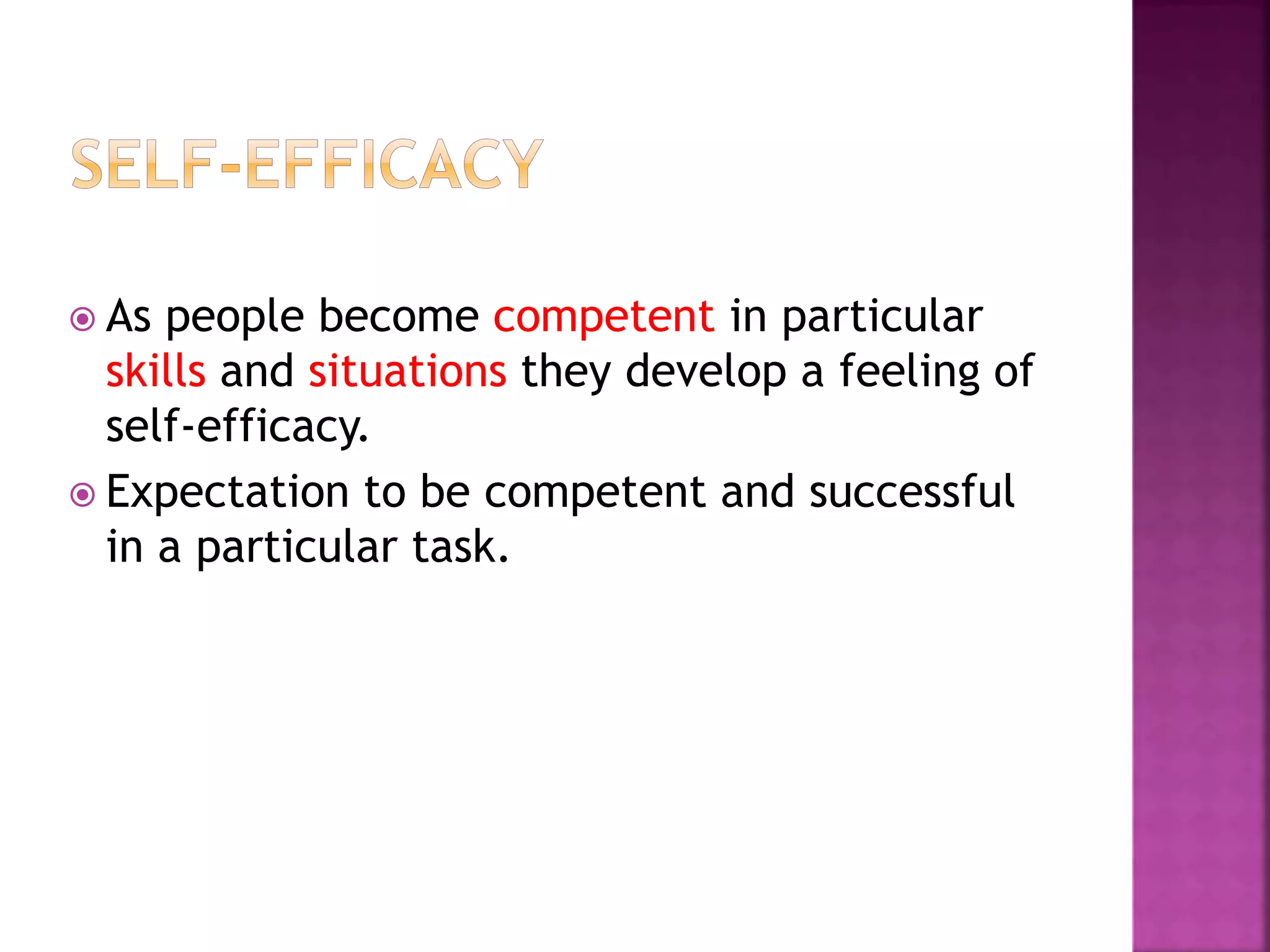 Self Efficacy and Sport Confidence | PPTX
