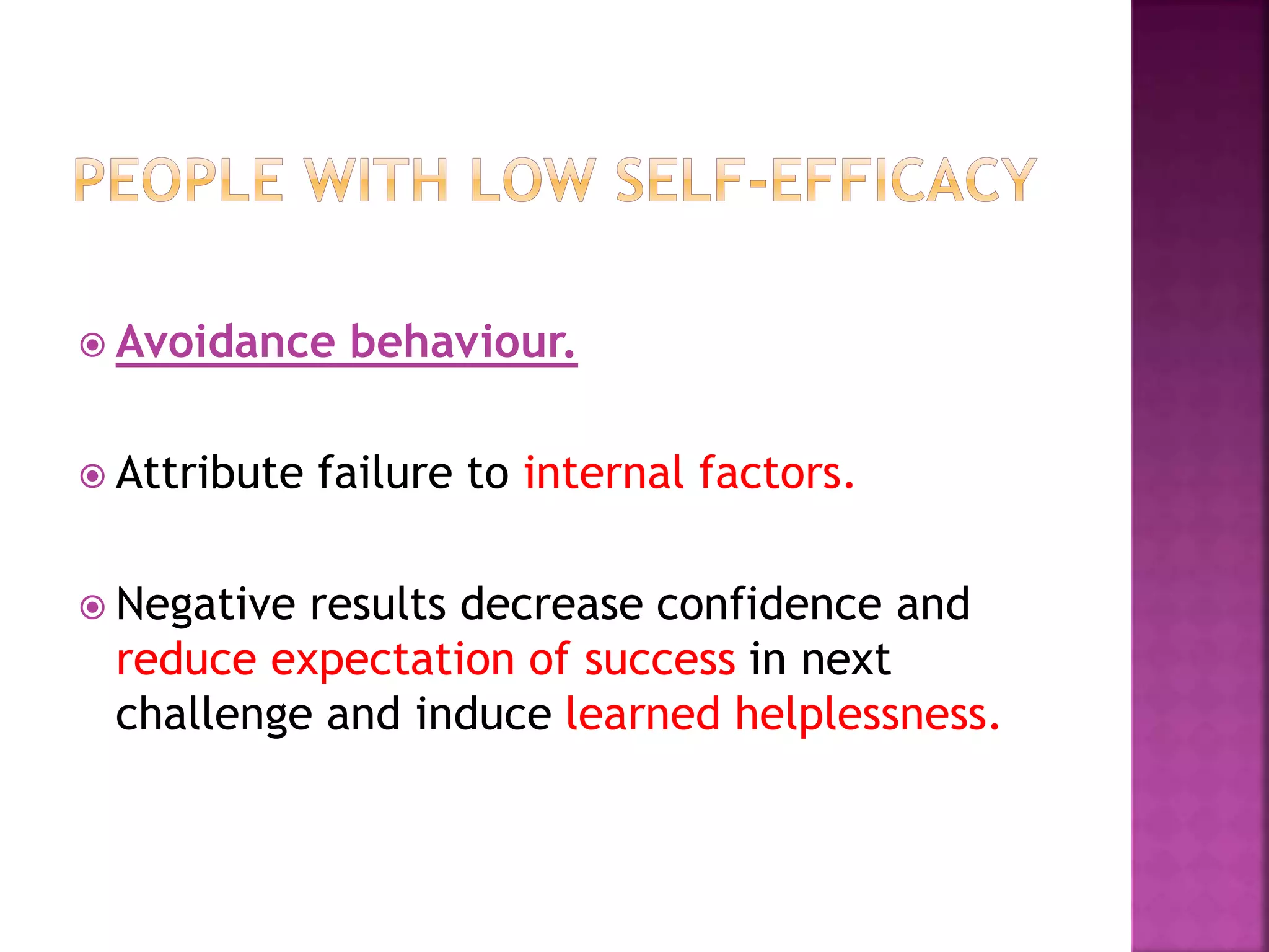 Self Efficacy and Sport Confidence | PPTX