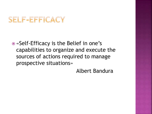Self Efficacy and Sport Confidence | PPTX
