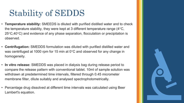 SELF-EMULSIFYING DRUG DELIVERY SYSTEM (SEDDS).pptx | Chemistry | Science