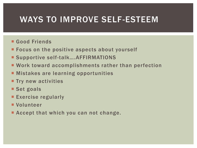 Self esteem and character pp | PPTX