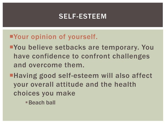 Self esteem and character pp | PPTX